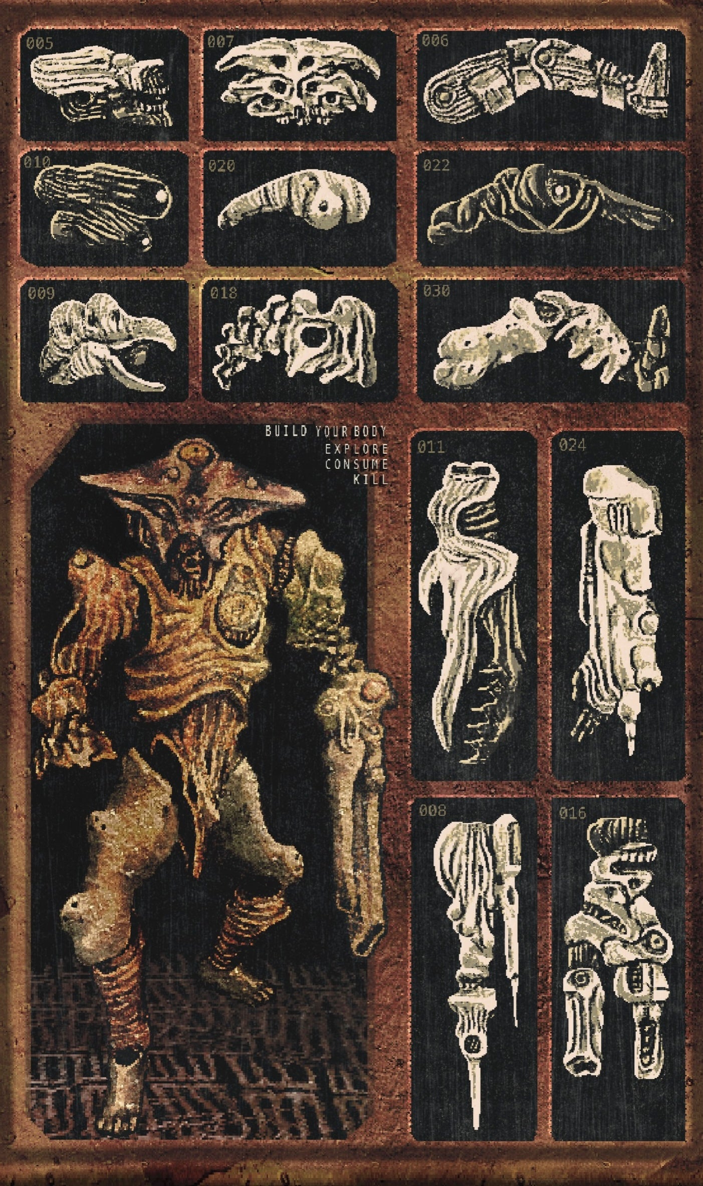 "Armored" limited GODHUSK print – www.hollow-press.net