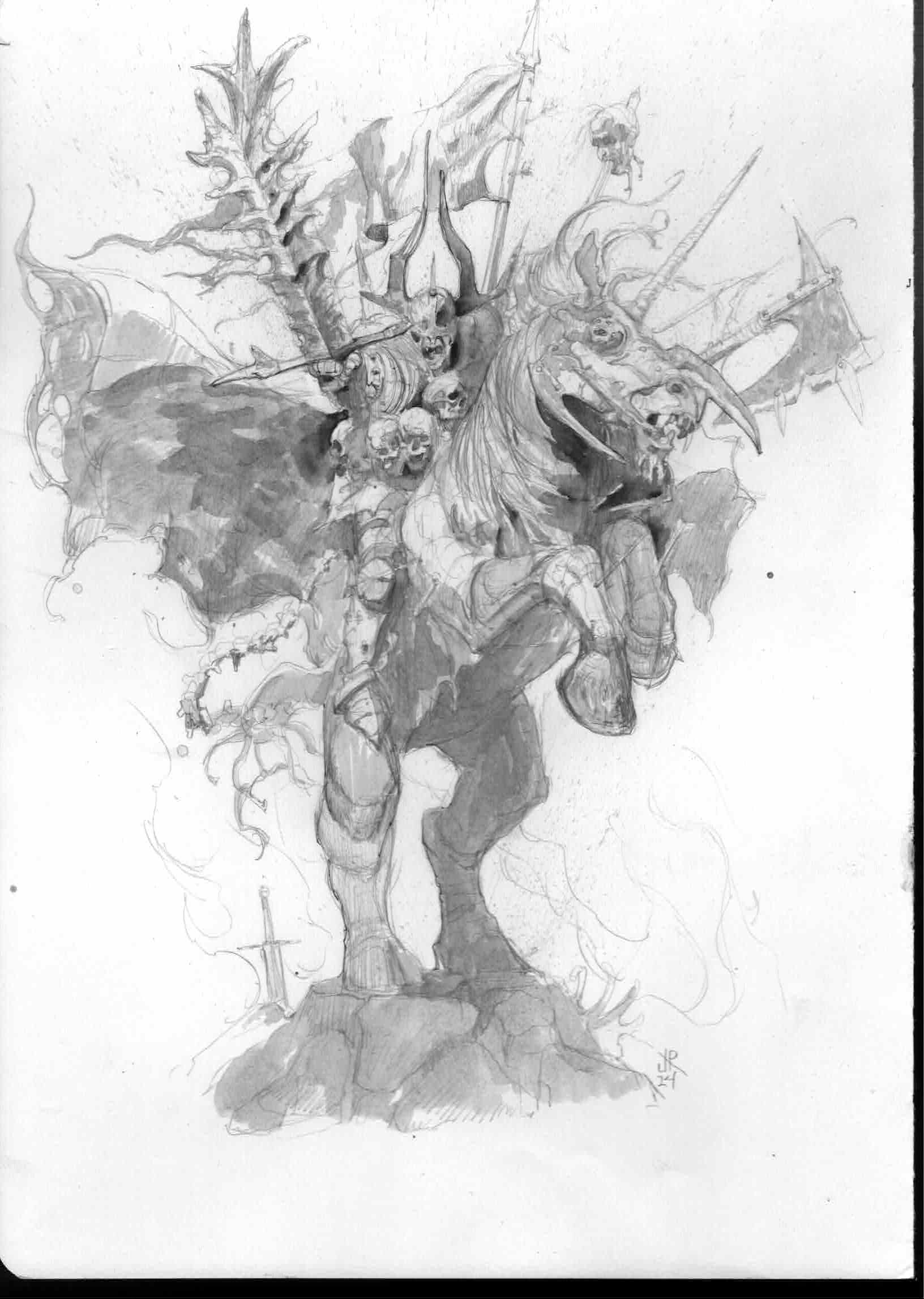 Age of Rot original artwork - Carrion Lord promotional illustration ...