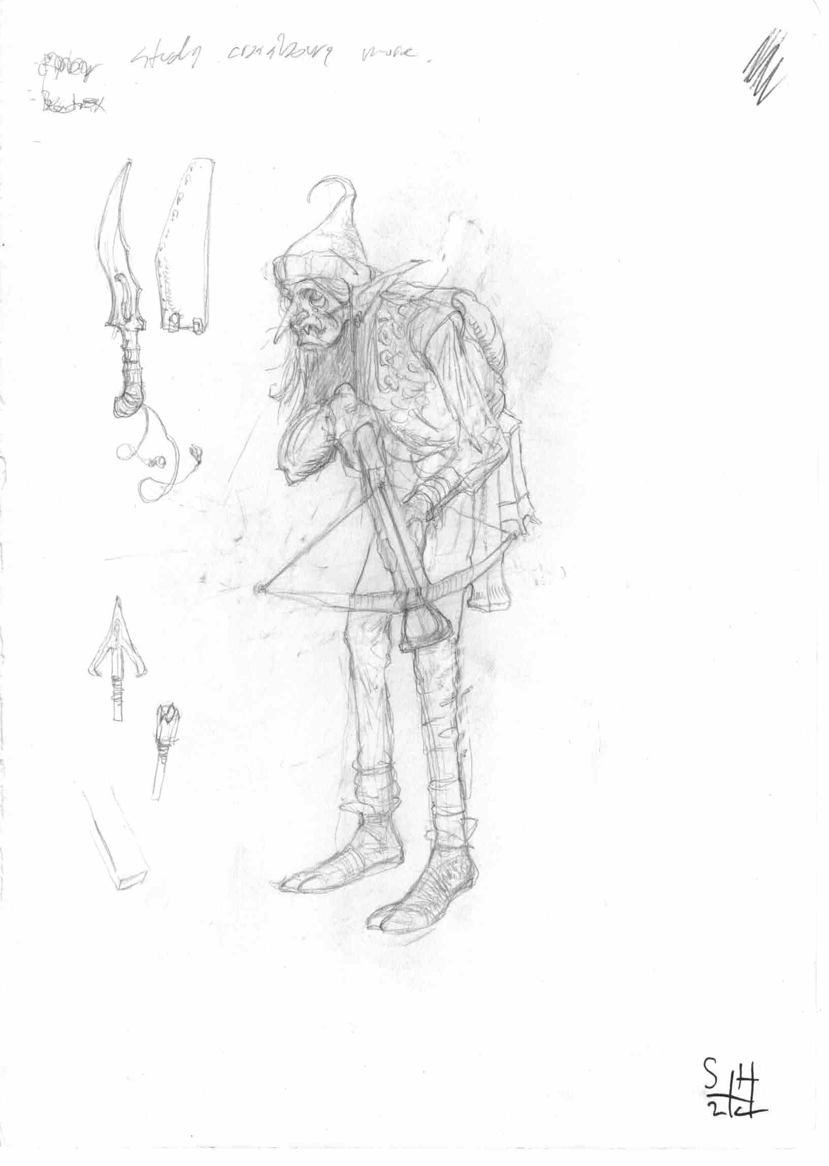 Age of Rot original artwork - gloom stalker – www.hollow-press.net