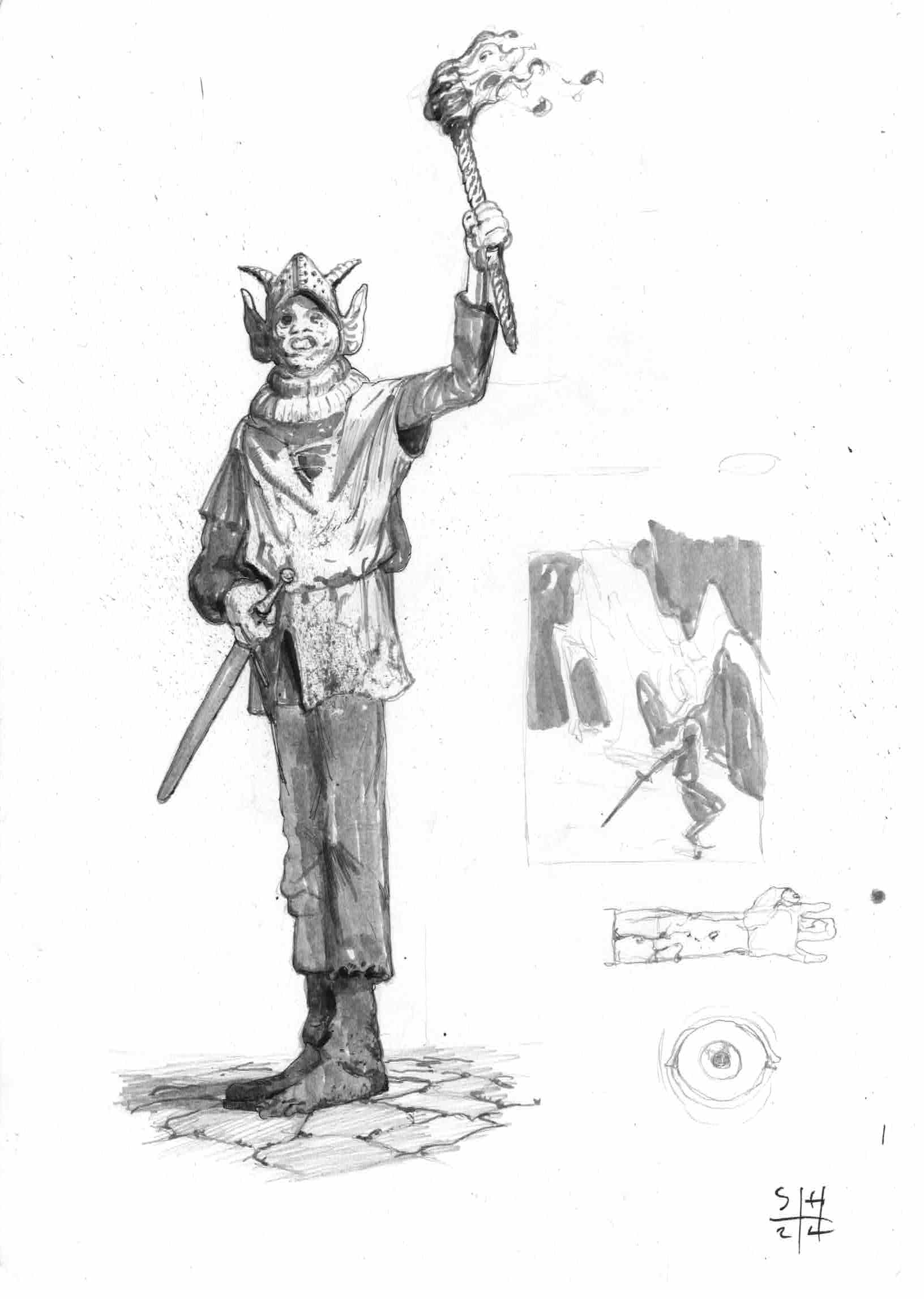 Age of Rot original artwork - rotten guard – www.hollow-press.net