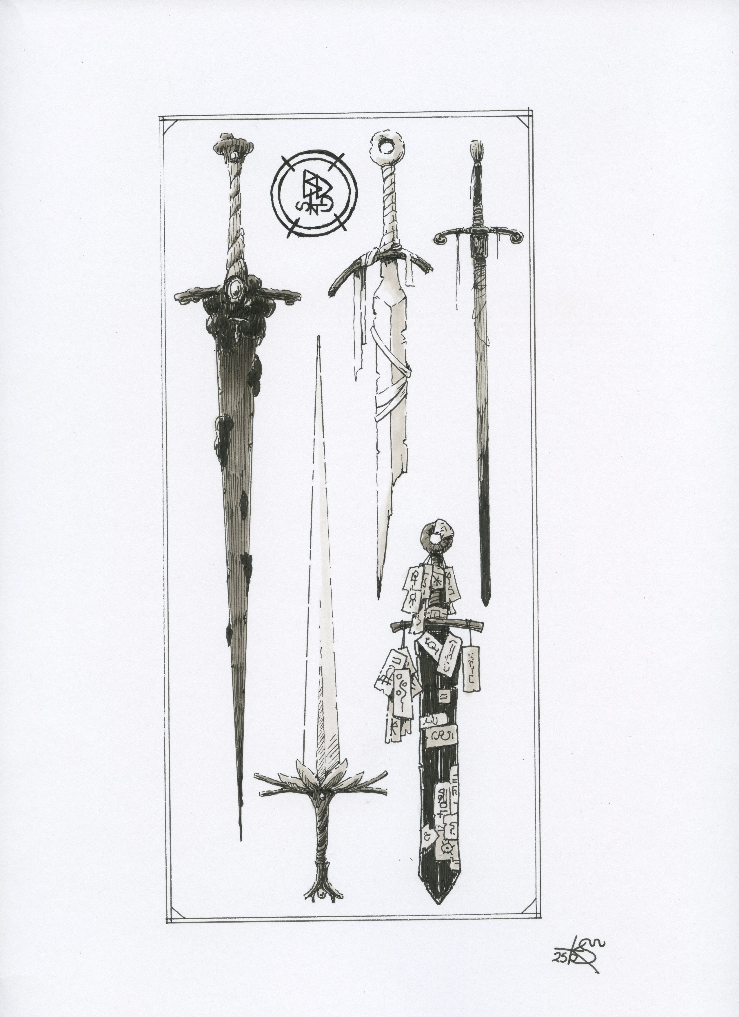 Mock Soul original artwork - binding blades – www.hollow-press.net