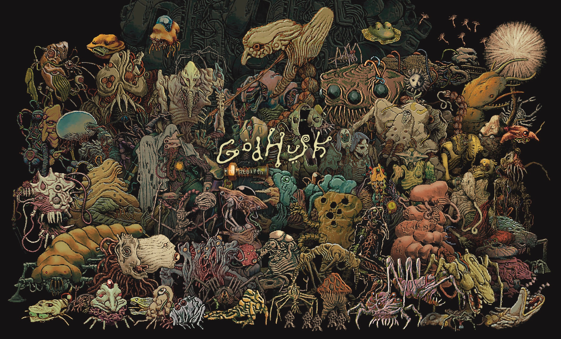limited GODHUSK poster – www.hollow-press.net