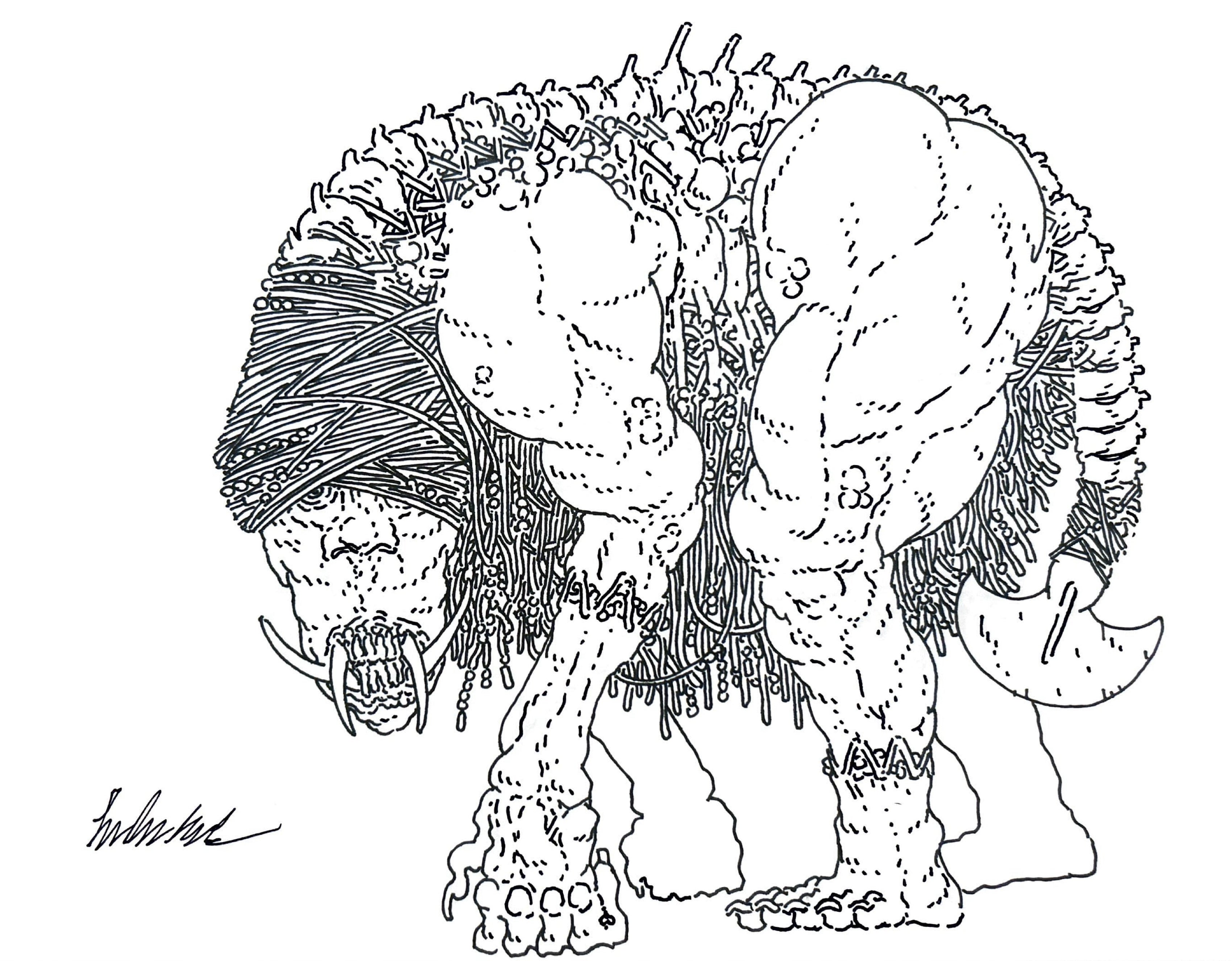 Bramble original artwork - organ eater – www.hollow-press.net