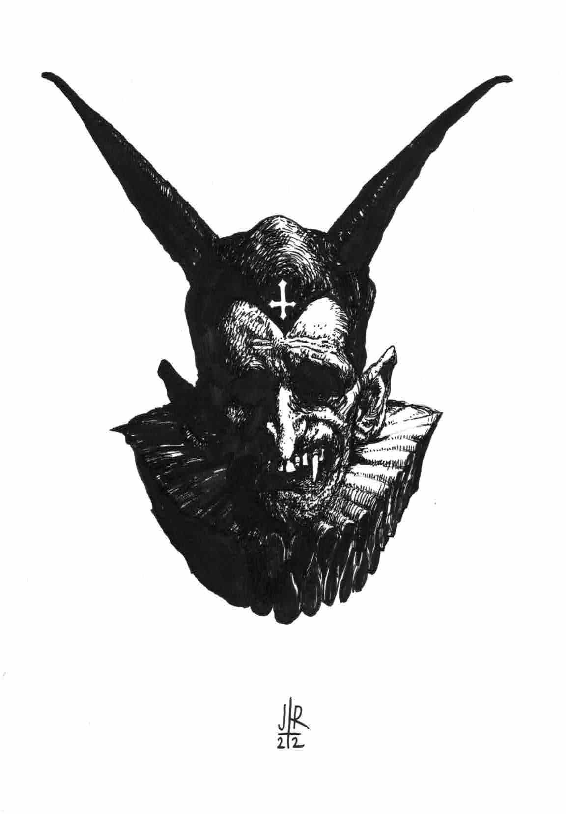 Strange House original illustration - jester IV – www.hollow-press.net