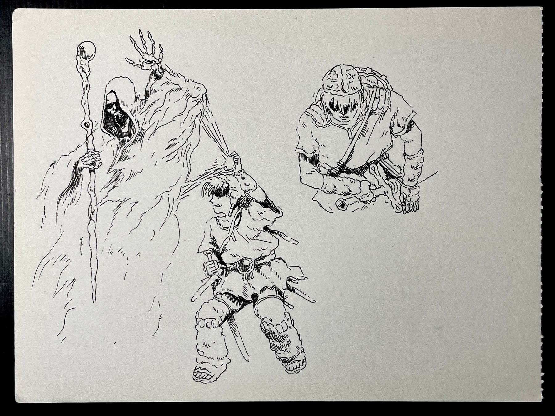 "Vermis II" original artwork study #8 by Plastiboo – www.hollow-press.net