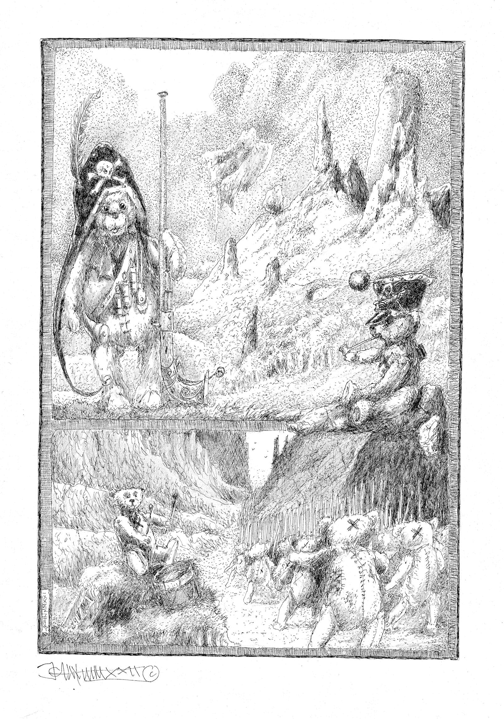 Voodoo Forest original artwork "illustration #17" by John Blanche – www ...
