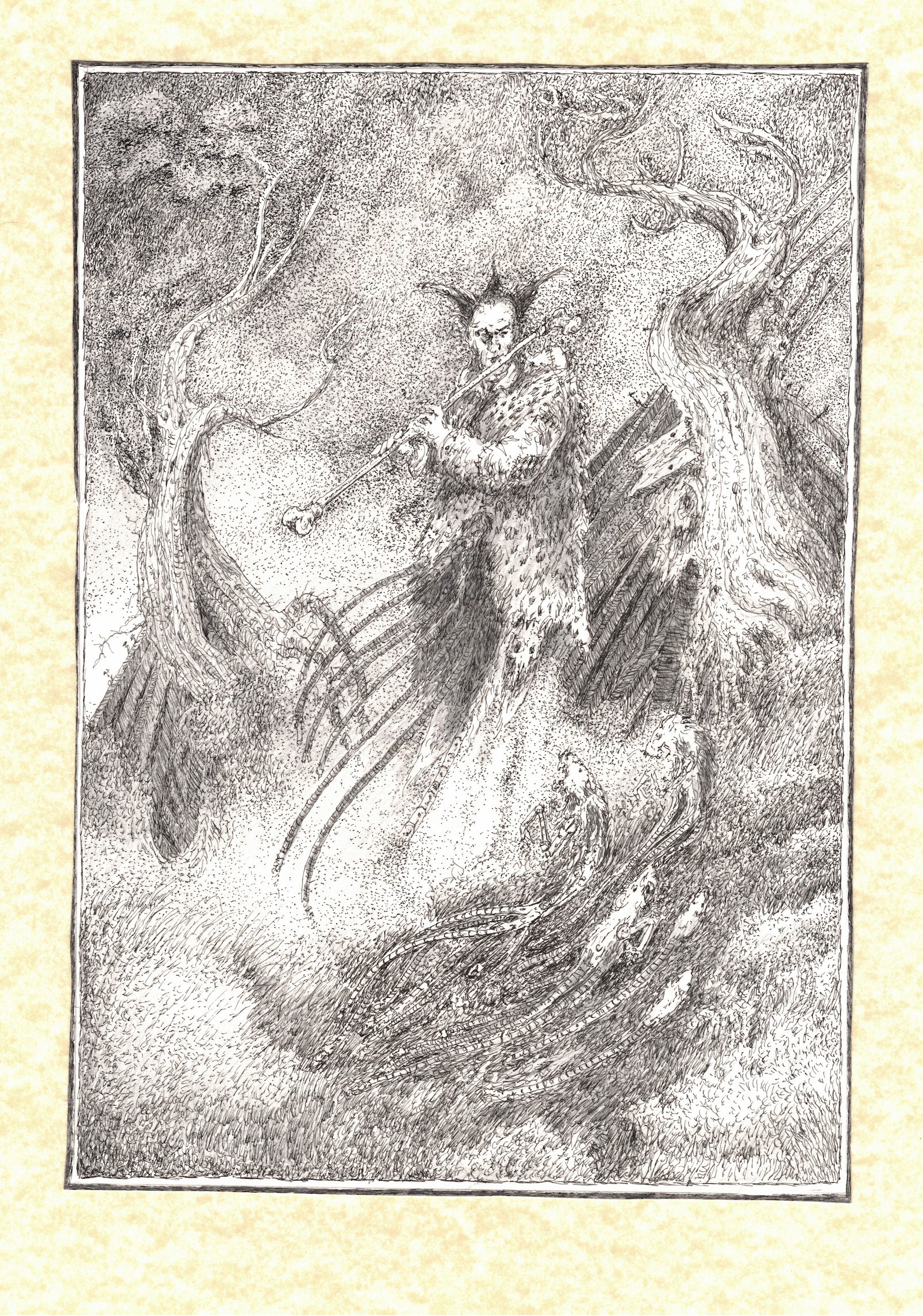 Voodoo Forest original artwork "illustration #4" by John Blanche – www ...