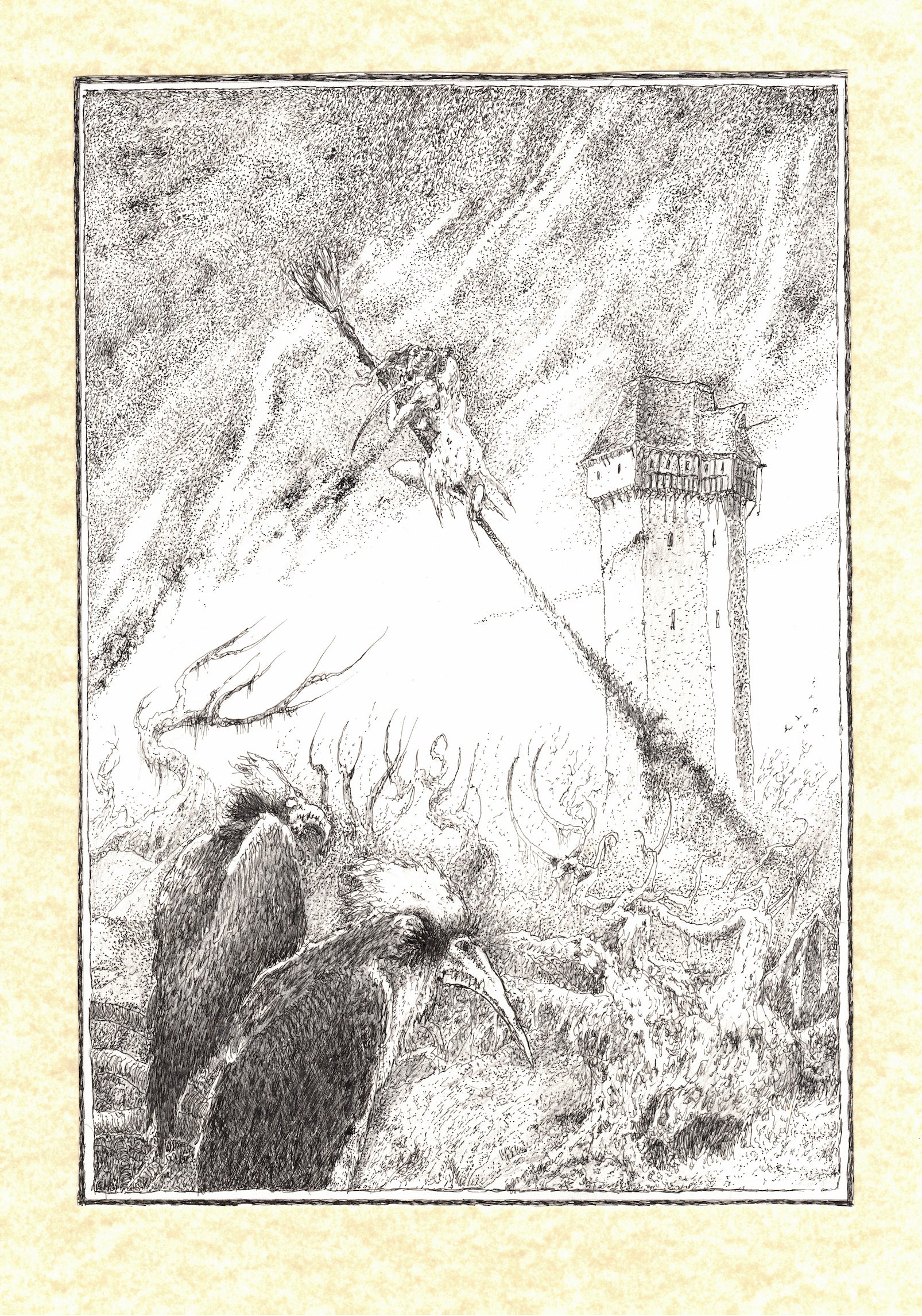 Voodoo Forest original artwork "illustration #5" by John Blanche – www ...