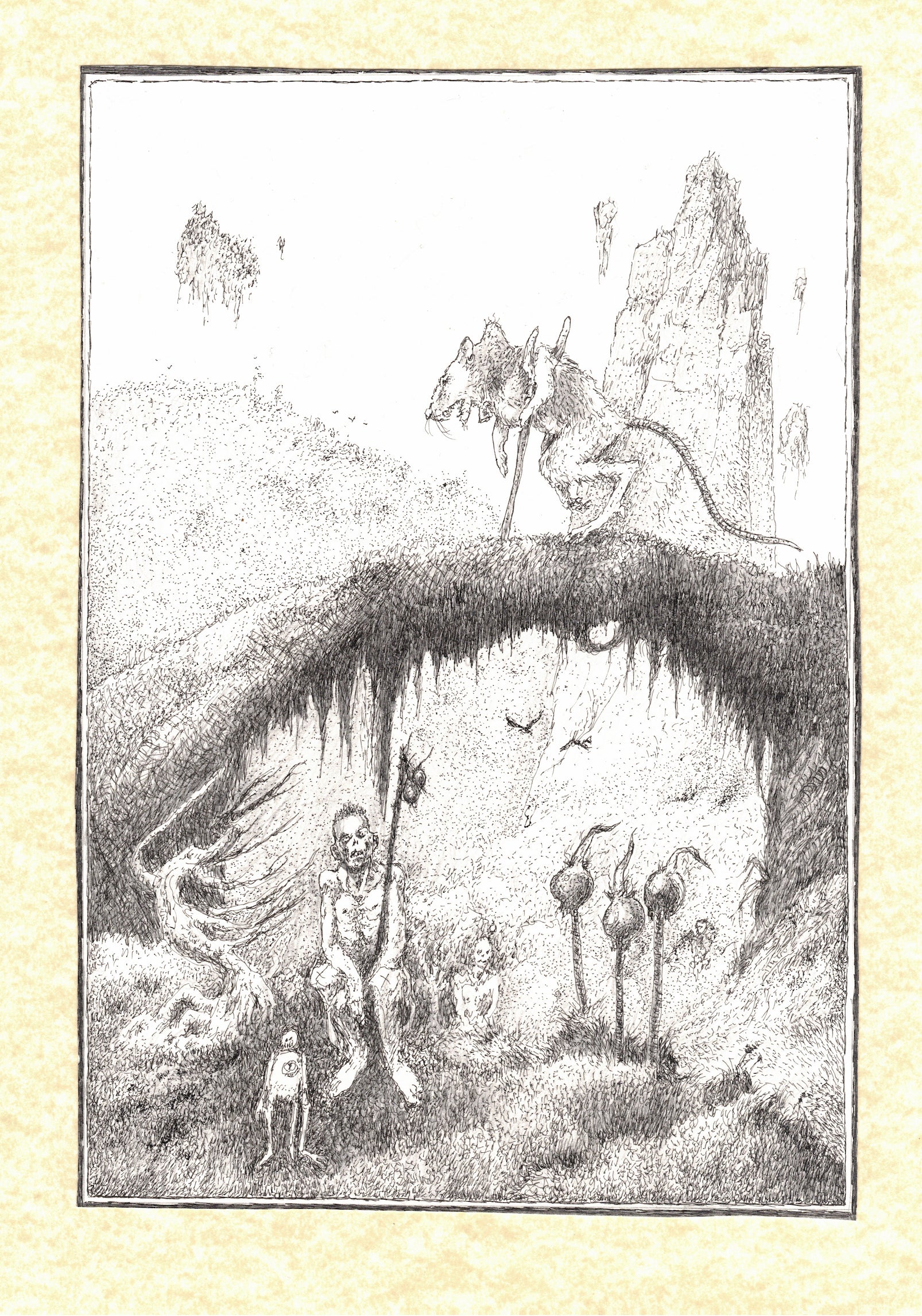 Voodoo Forest original artwork "illustration #7" by John Blanche – www ...